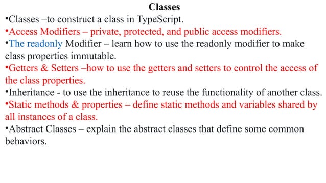 Type Script notes for Data Structures using java | PPT Type Script notes for Data Structures using java | PPT