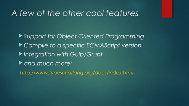 TypeScript Presentation | PPT | Web Development | Internet