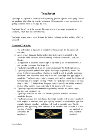 Typescript Basics | PDF