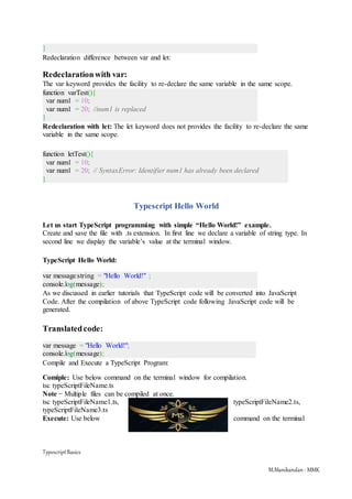 Typescript Basics | DOC