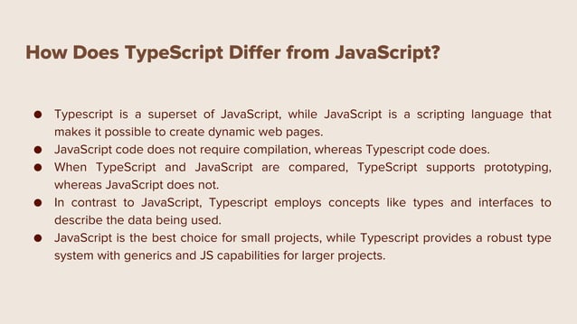 TypeScript VS JavaScript.pptx | Web Development | Internet