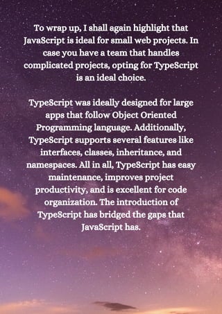 Type script vs javascript come face to face in battleground | PDF | Web ...