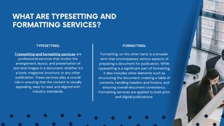 Typesetting and Formatting Services: Transforming Words into ...