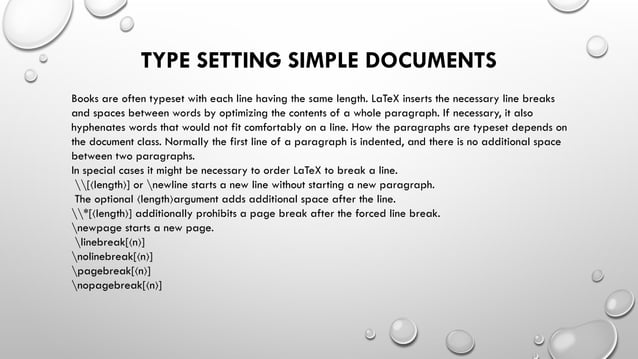 Type setting Simple documents - LaTeX.pptx