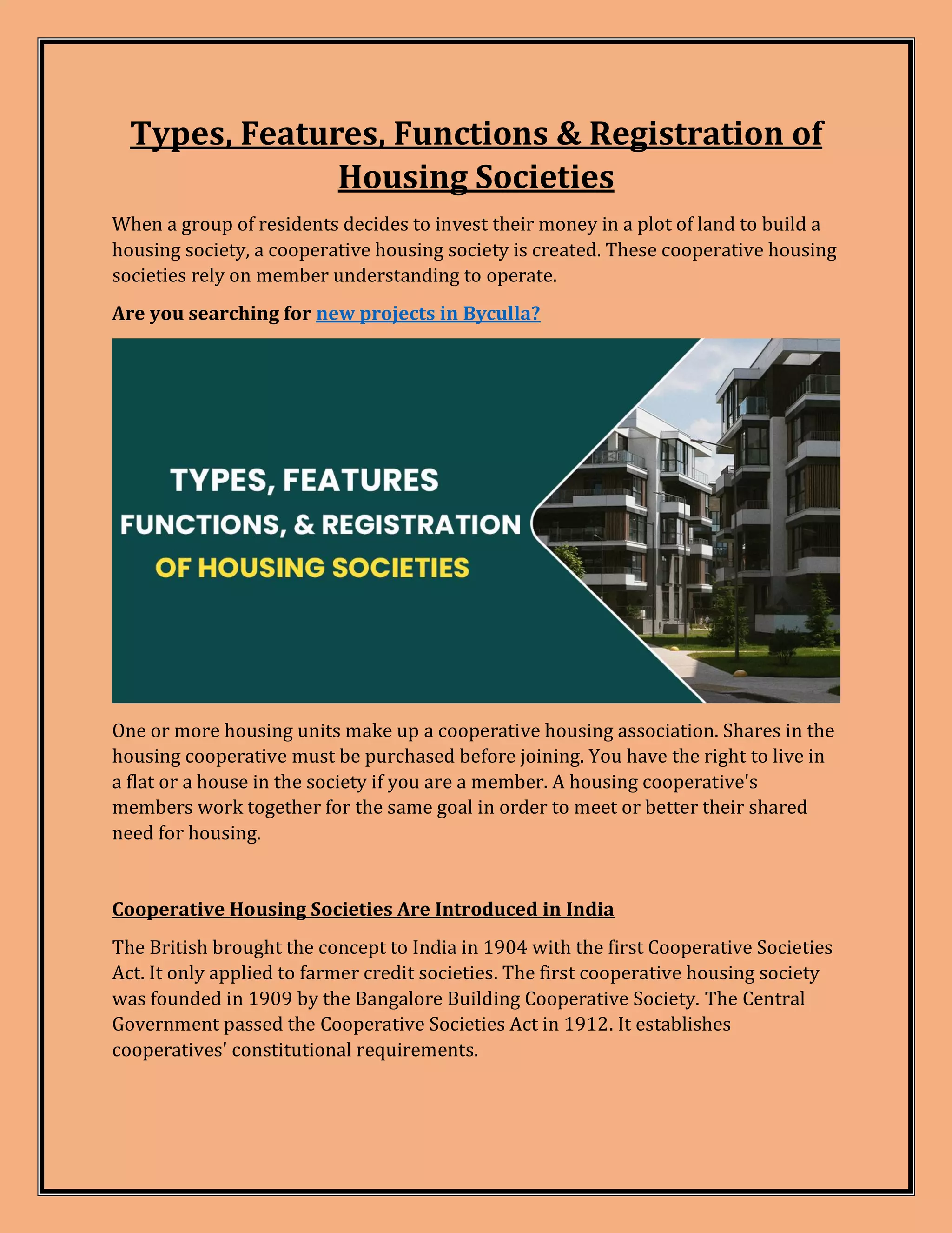 Types, Features, Functions & Registration of Housing Societies.pdf