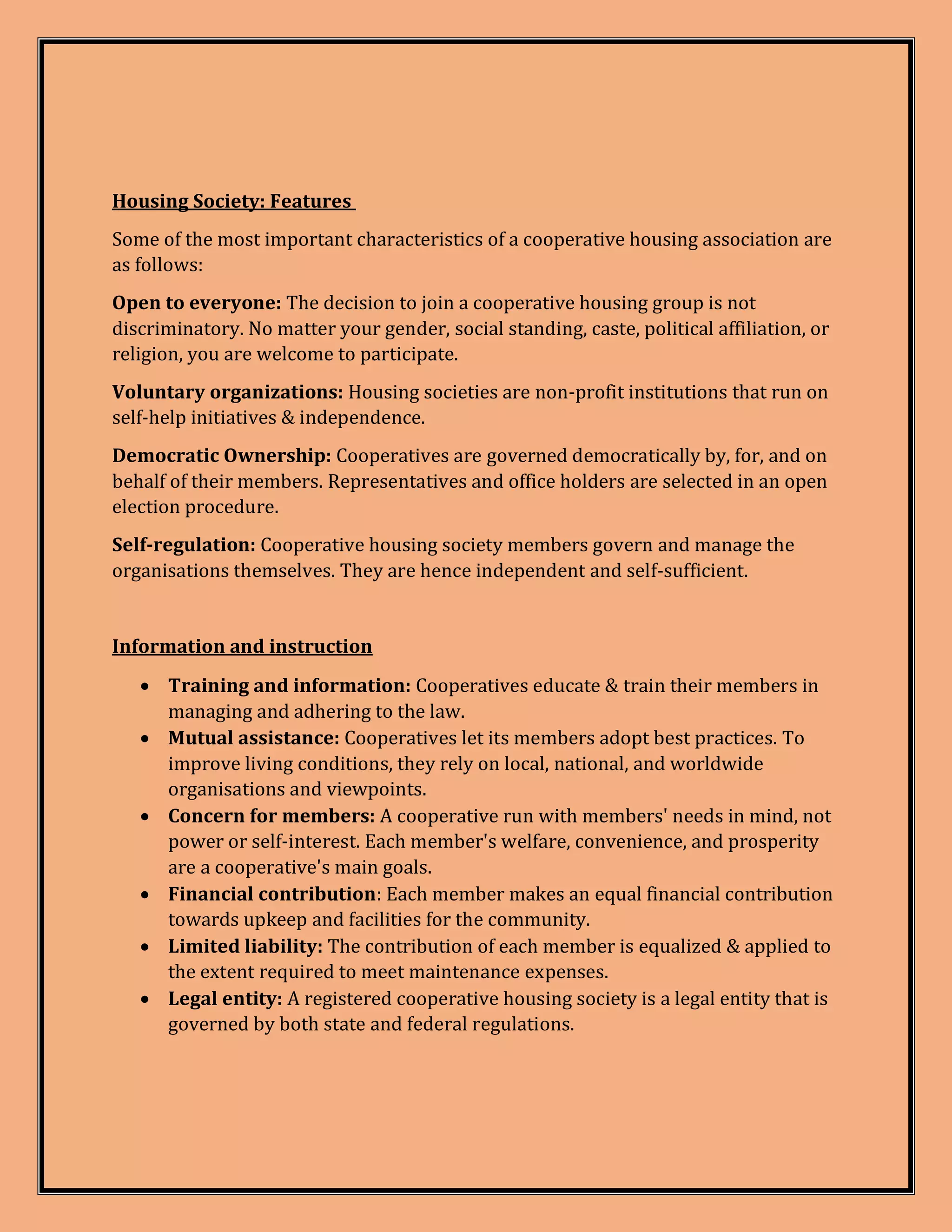 Types, Features, Functions & Registration of Housing Societies.pdf