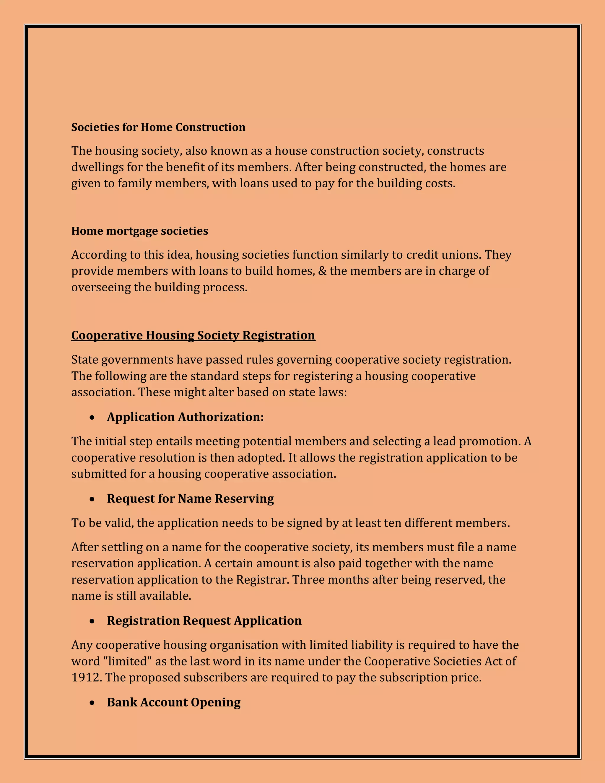 Types, Features, Functions & Registration of Housing Societies.pdf