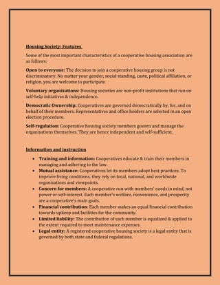Types, Features, Functions & Registration of Housing Societies.pdf