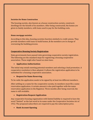 Types, Features, Functions & Registration of Housing Societies.pdf