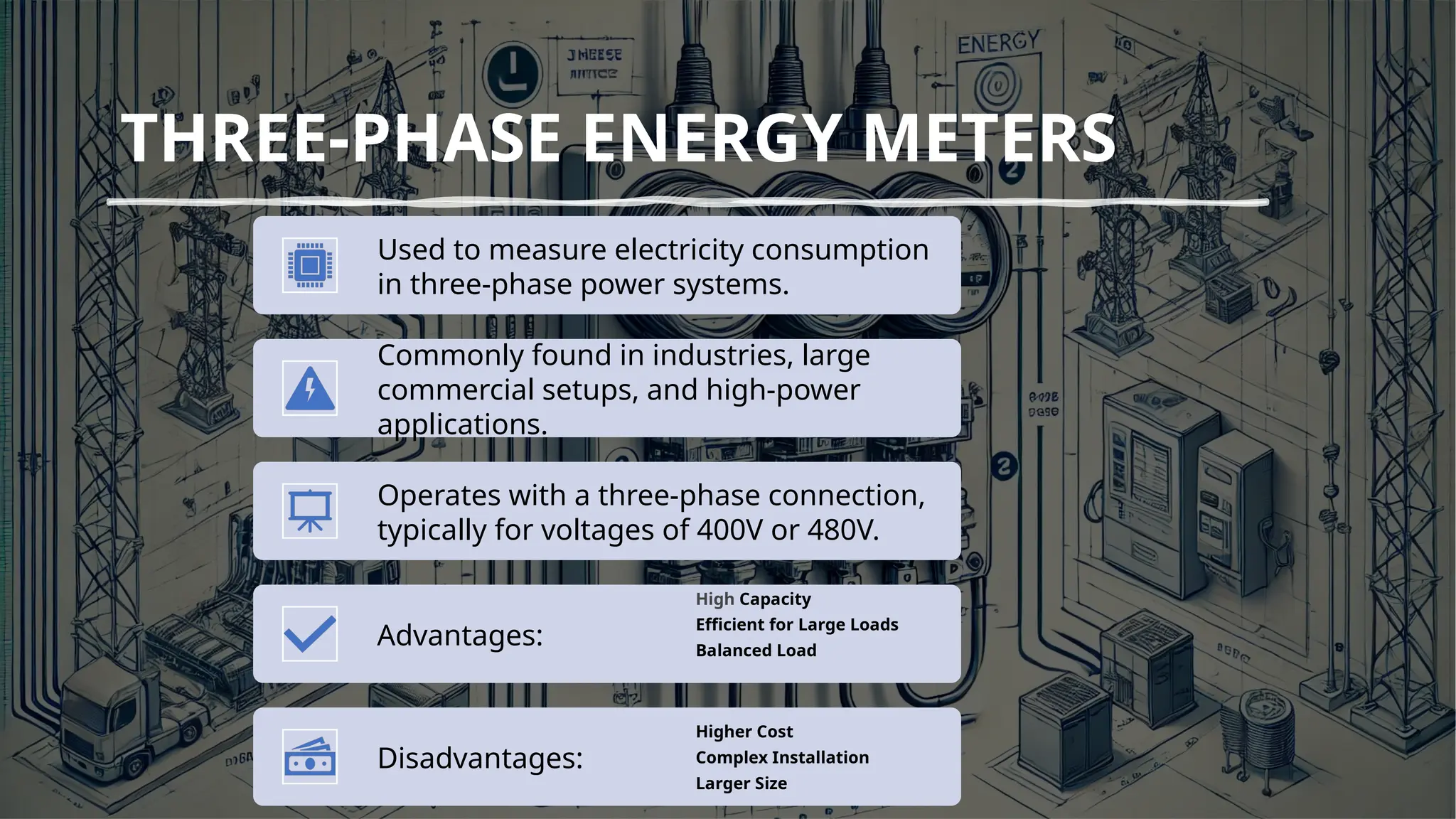 types of energy meters final for the subject Instrumentation | PPTX