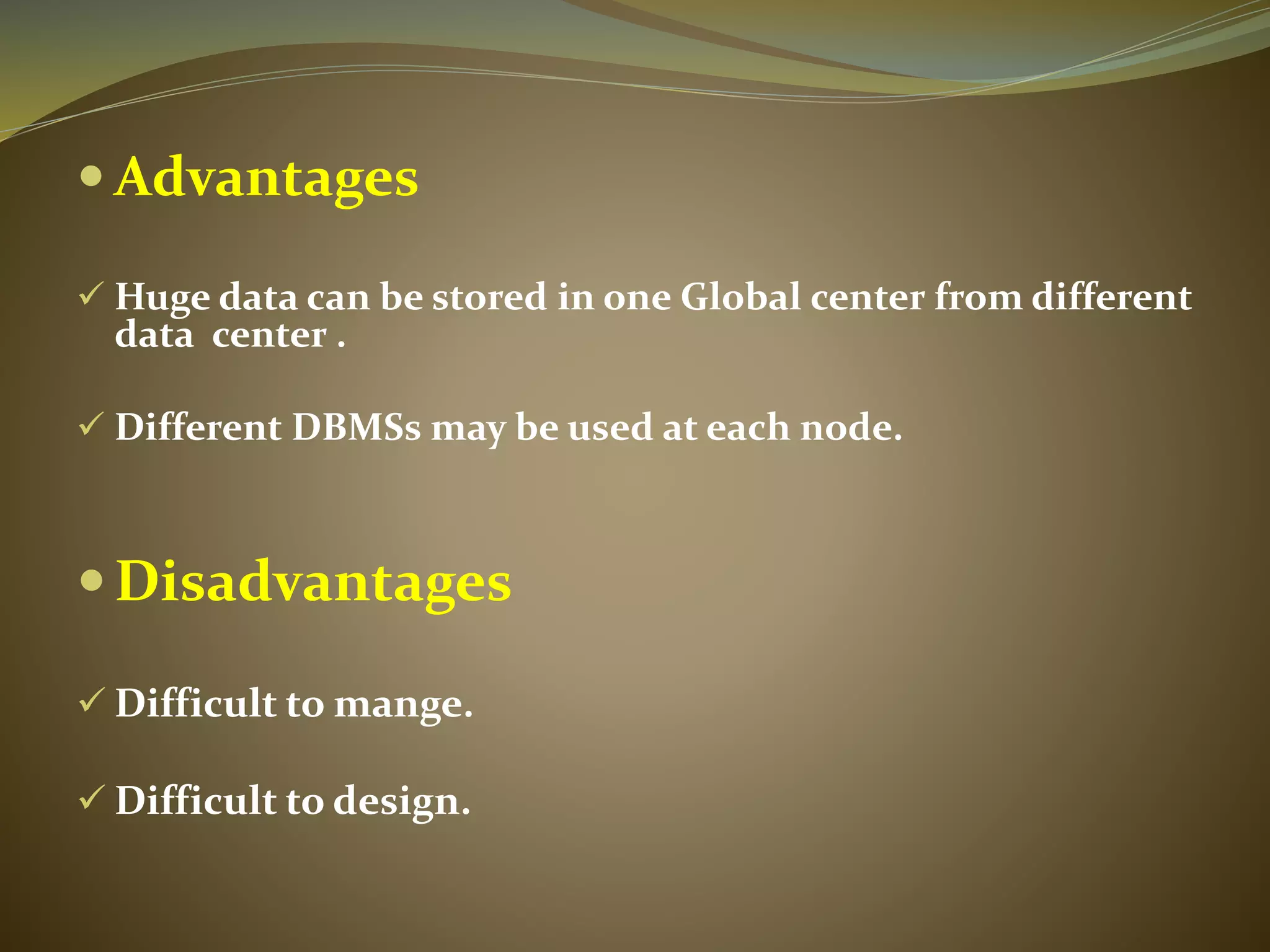 Types And Functions Of Ddbms Pptx Databases Computer Software And Applications