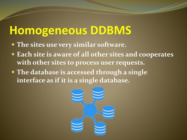 Types And Functions Of Ddbms Pptx Databases Computer Software And Applications