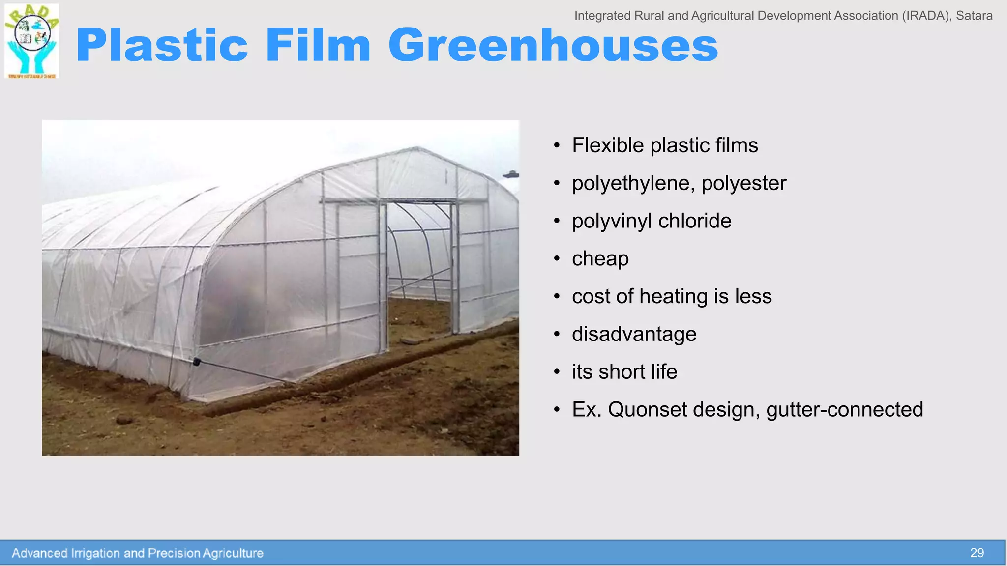 Types greenhouse and its Components | PPTX