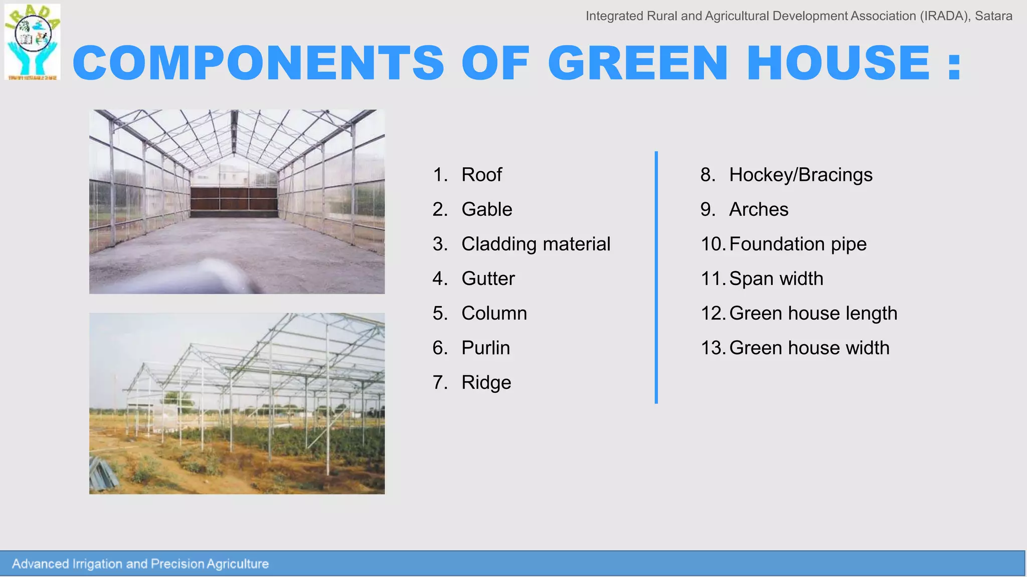 Types greenhouse and its Components | PPTX