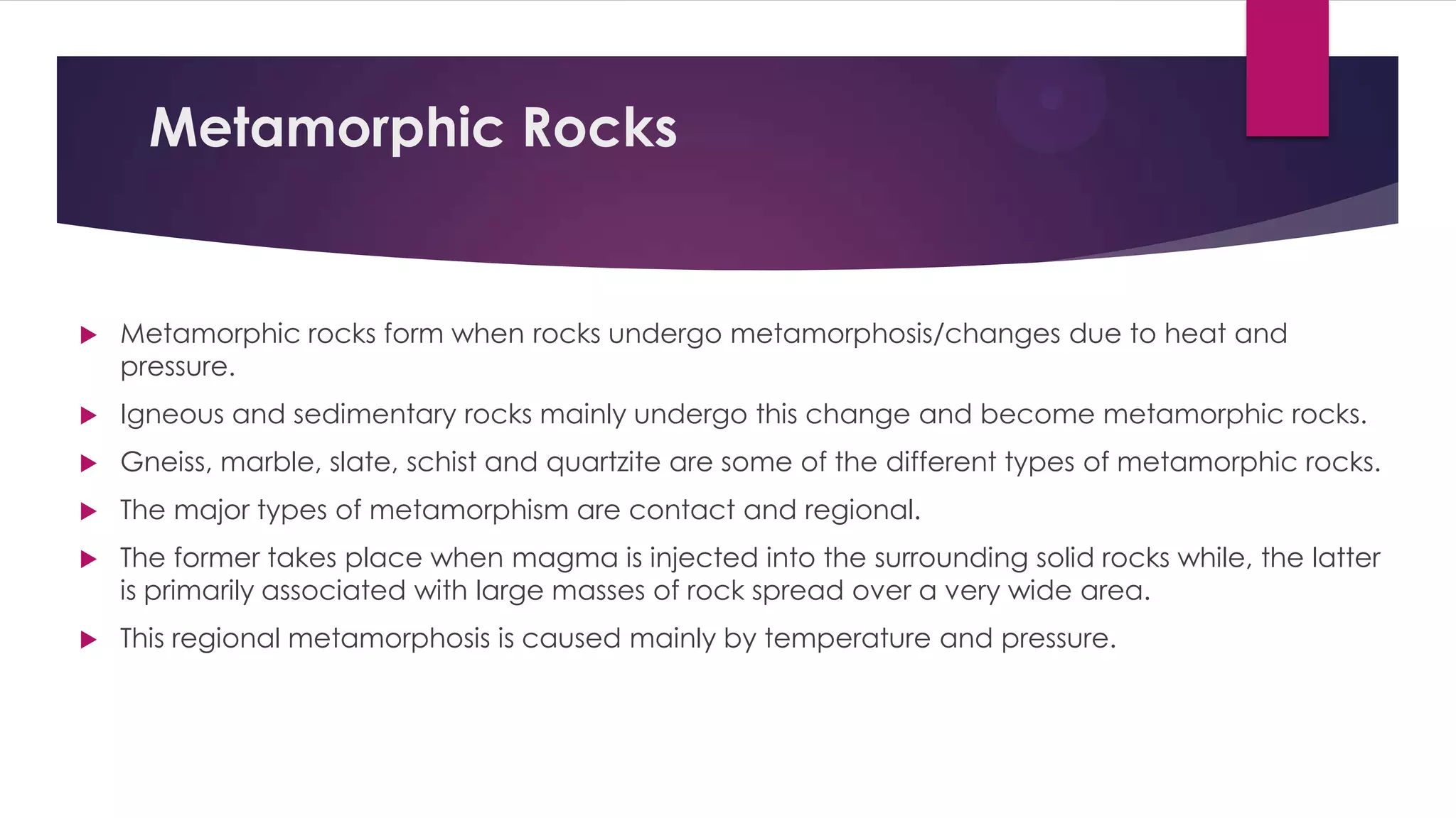 Types, importance and uses of rocks in | PPTX