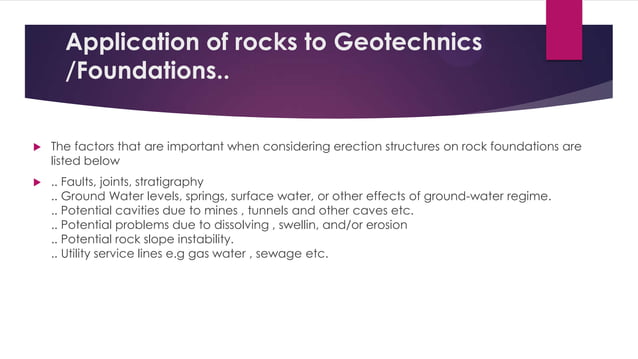 Types, importance and uses of rocks in | PPTX | Geology | Science