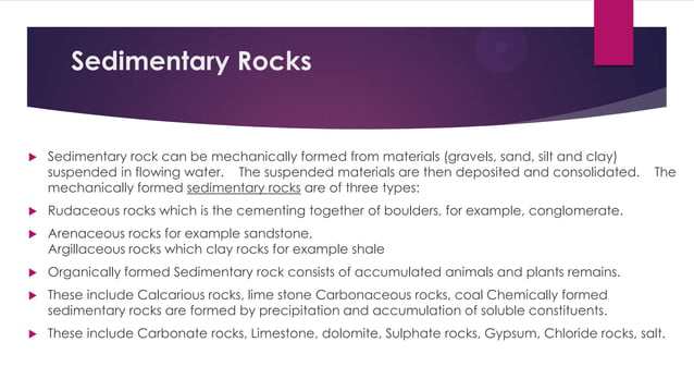 Types, importance and uses of rocks in | PPTX | Geology | Science