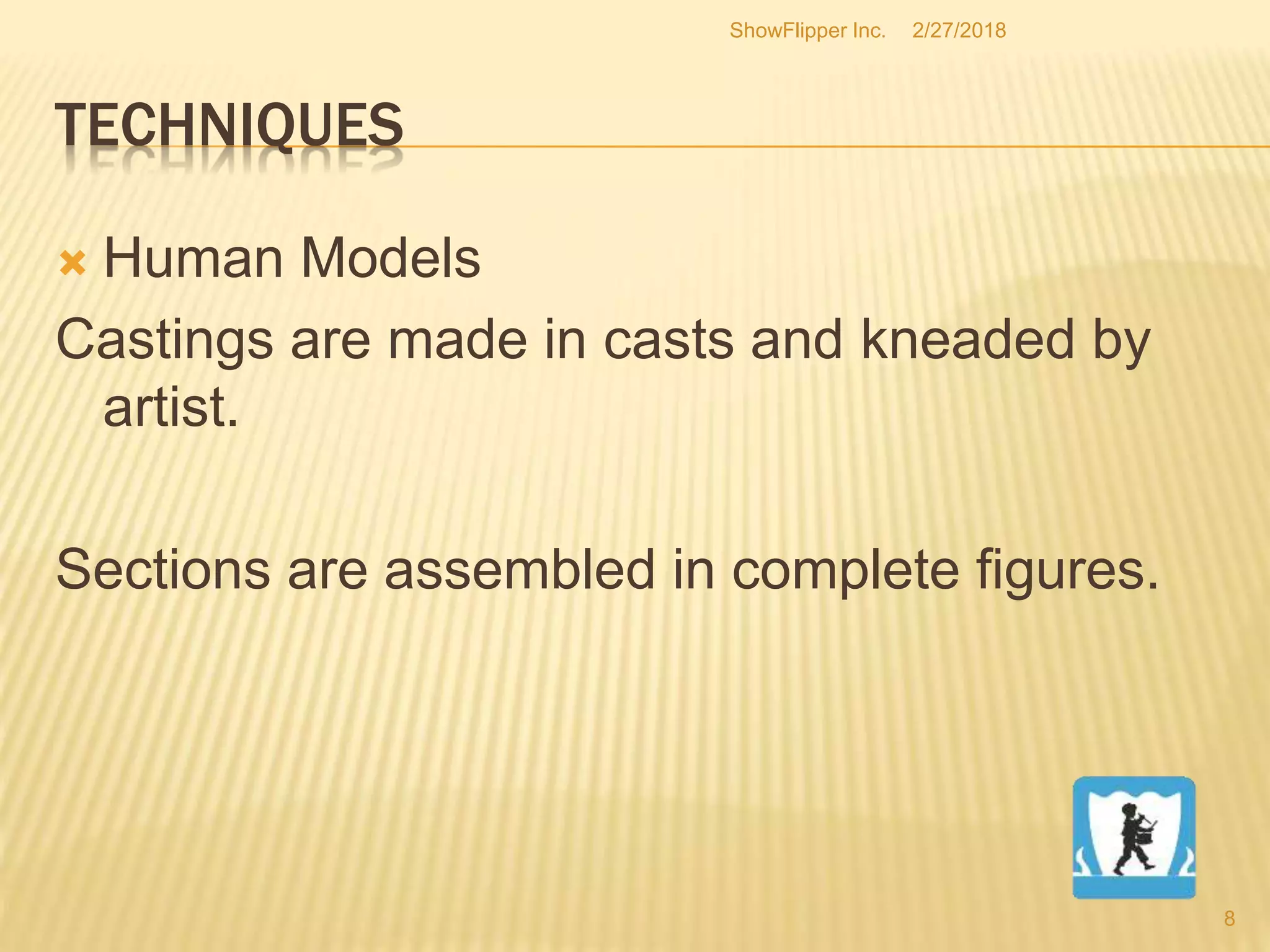 Types, mediums, techniques and materials in sculpture art | PPTX