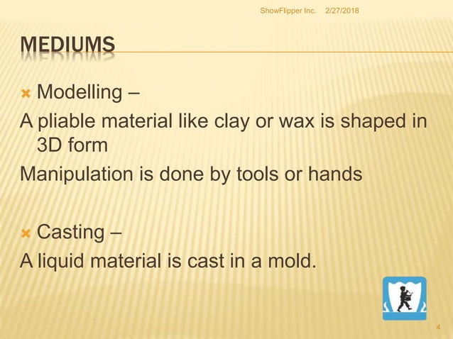 Types, mediums, techniques and materials in sculpture art | PPTX