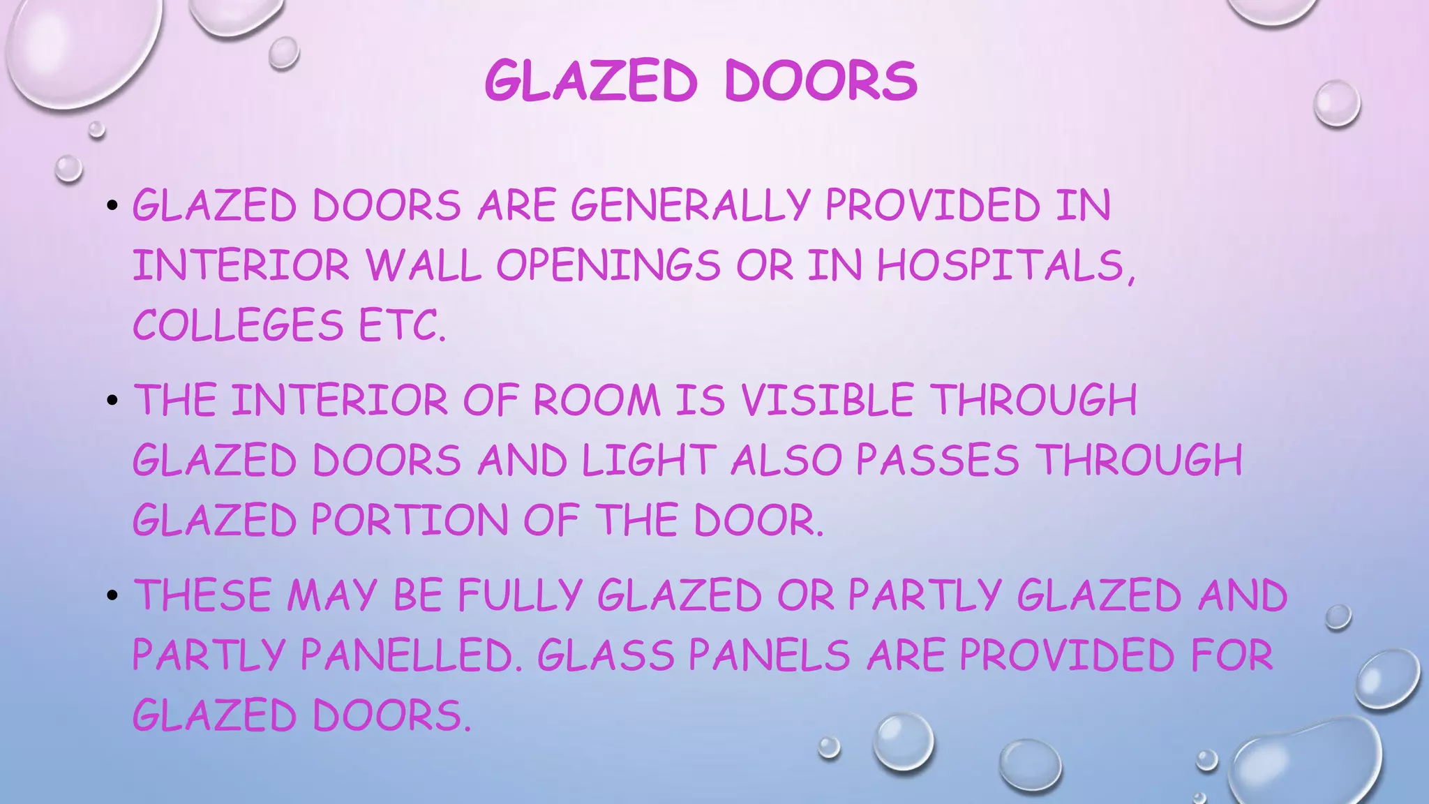 Types of doors | PPTX