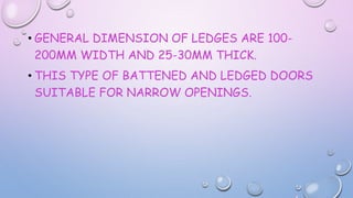 Types of doors | PPTX