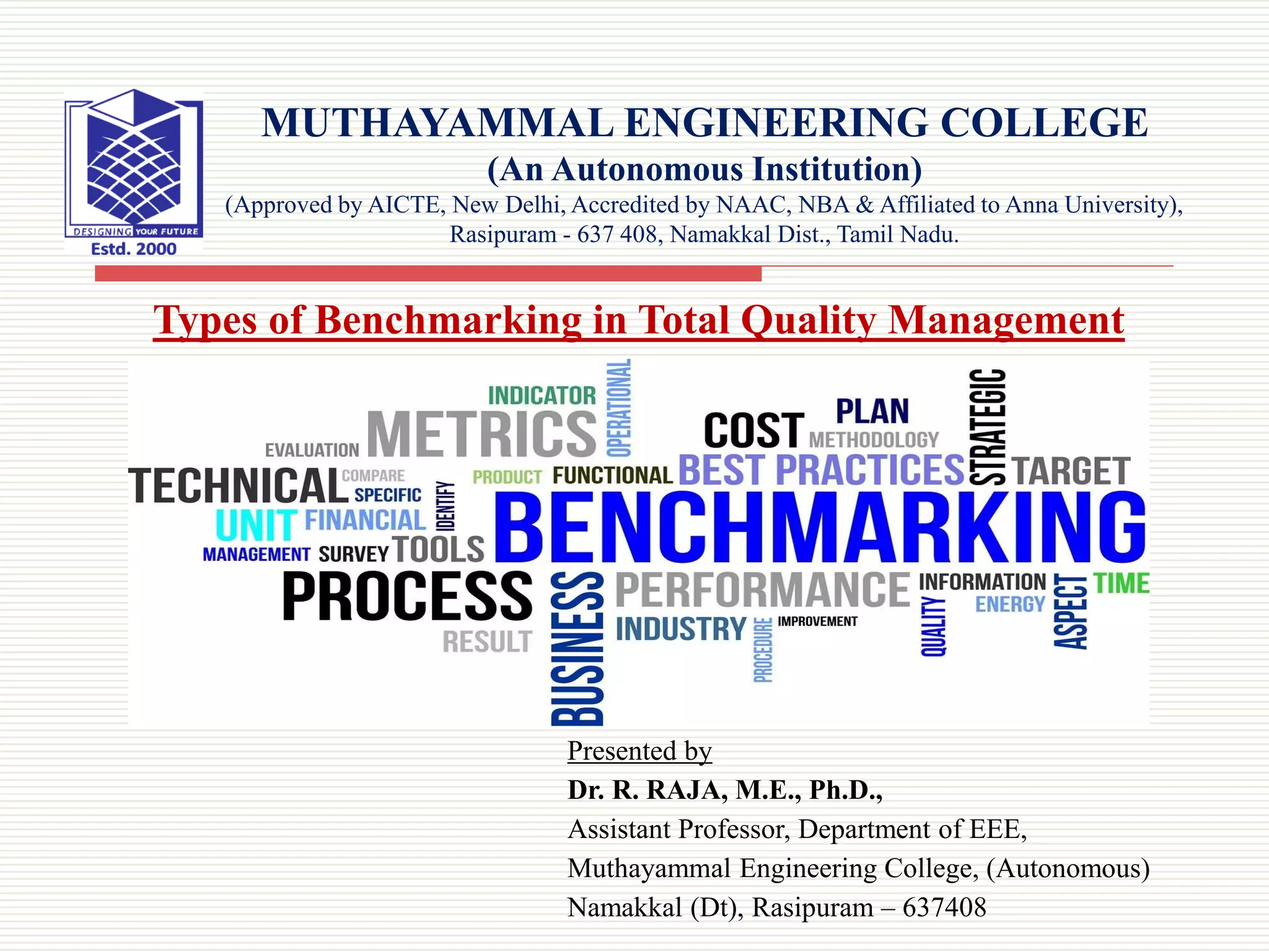 Types of Benchmarking in Total Quality Management | PDF