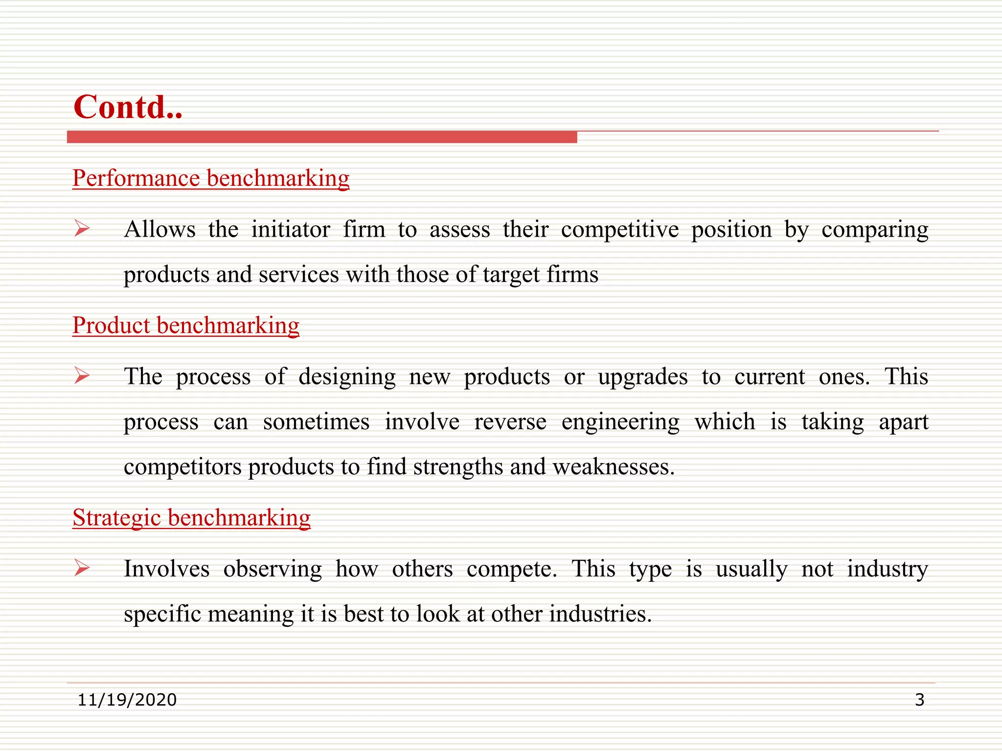 Types of Benchmarking in Total Quality Management | PDF