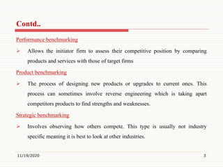 Types of Benchmarking in Total Quality Management | PDF