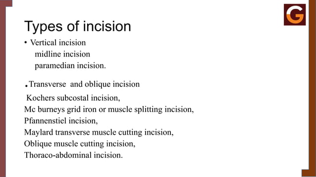 Types of abdominal surgeries and types of abdominal incisions.pptx