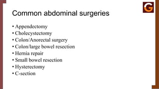 Types of abdominal surgeries and types of abdominal incisions.pptx