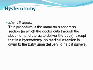 Types of abortions | PPT