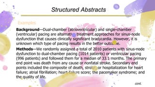 TYPES OF ABSTRACT.pptx | Heart and Cardiovascular Diseases | Diseases ...