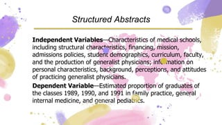 TYPES OF ABSTRACT.pptx | Heart and Cardiovascular Diseases | Diseases ...