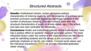 TYPES OF ABSTRACT.pptx | Heart and Cardiovascular Diseases | Diseases ...
