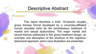 TYPES OF ABSTRACT.pptx | Heart and Cardiovascular Diseases | Diseases ...