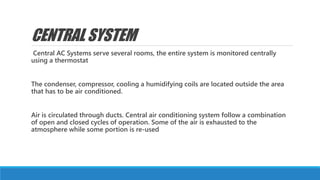 Types of ac and humidity control | PPTX