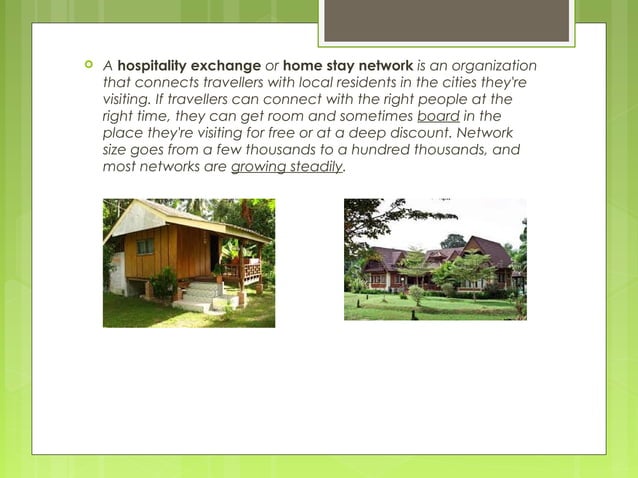 Types of accommodation | PPT | Hotels and Motels | Travel Type