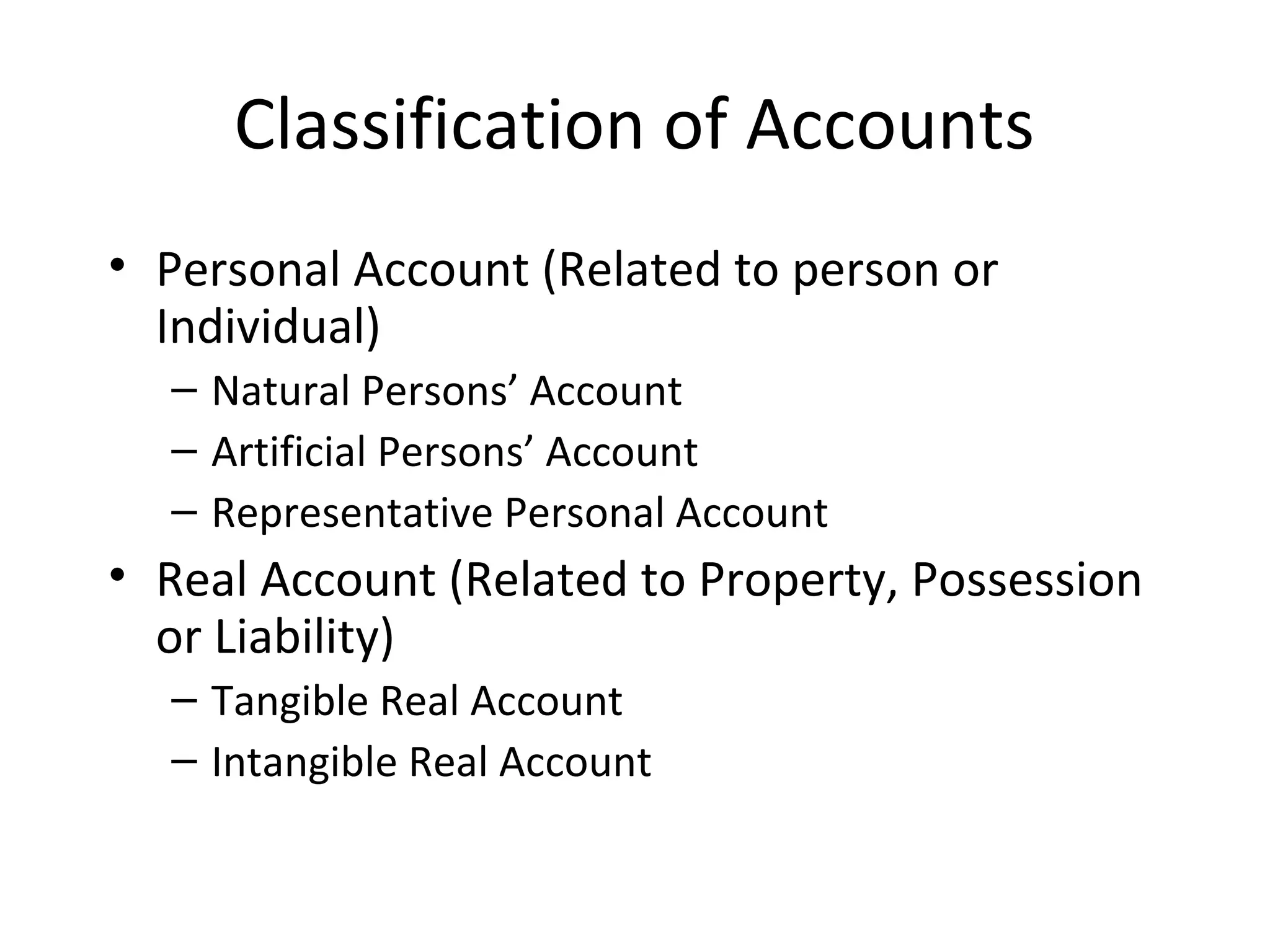 Types of accounts | PPT