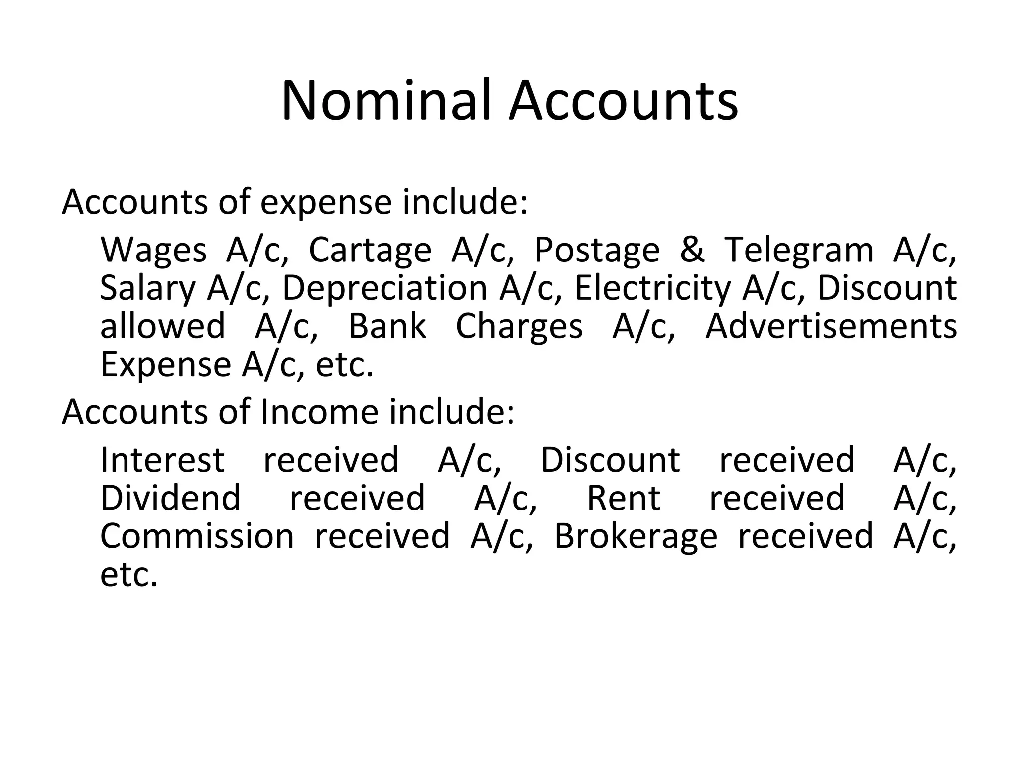 Types of accounts | PPT