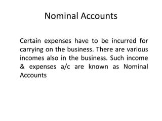 Types of accounts | PPT