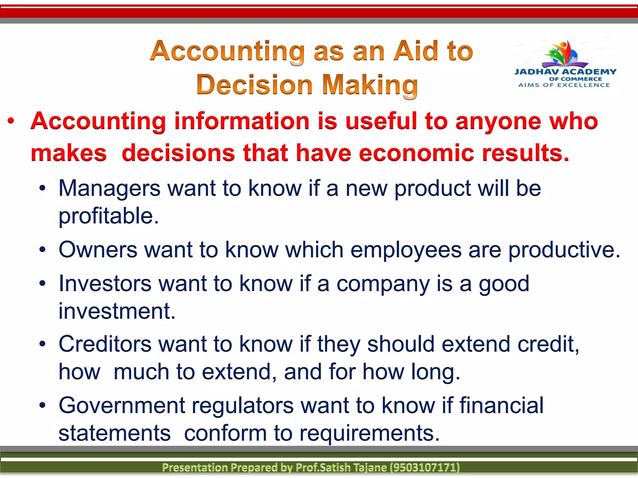 Types of accounts basic accounting -concepts prepared by Prof.Satish R ...