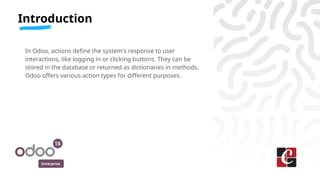 Types of Actions in Odoo 18 - Odoo Slides | PPTX