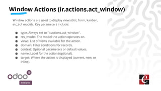Types of Actions in Odoo 18 - Odoo Slides | PPTX