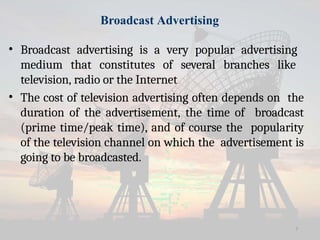 Types of Advertisment category : examples | PPTX