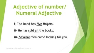 Types of adjective | PPT