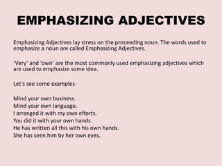 Types of adjectives | PPTX | National & Civic Holidays | Holidays