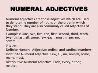 Types of adjectives | PPTX | National & Civic Holidays | Holidays