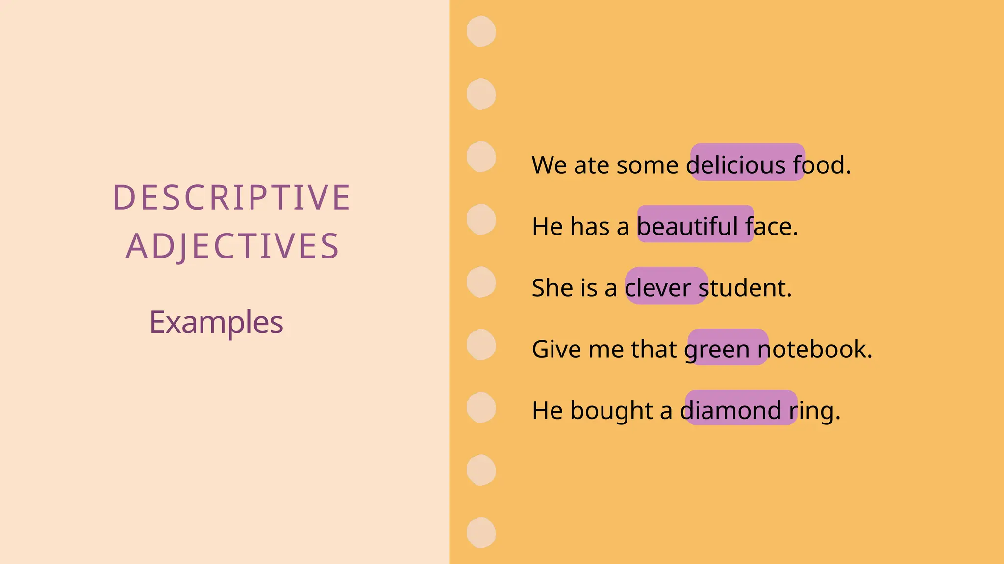 Types of Adjectives English Presentation.pptx