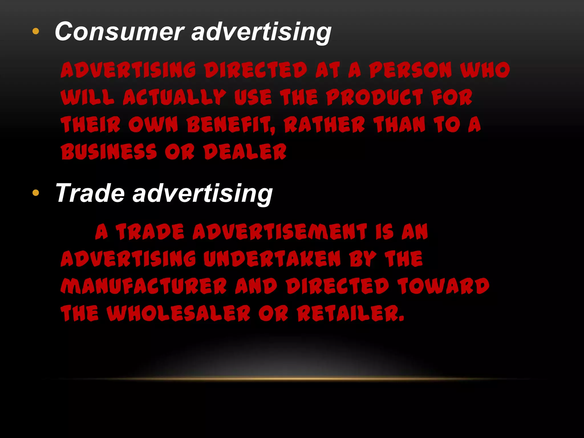 Types of advertisement | PPTX