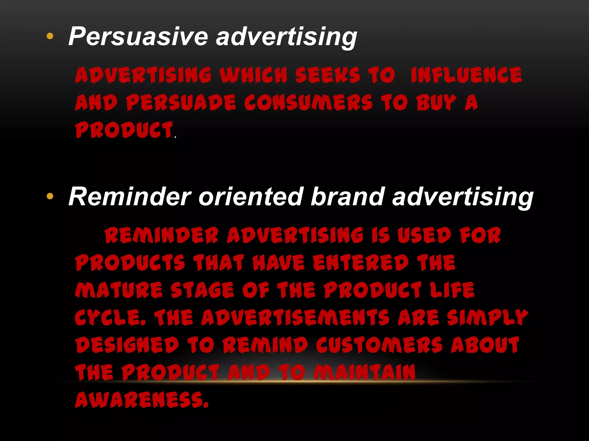 Types of advertisement | PPTX